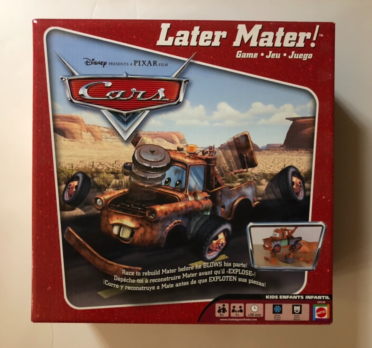 Mattel Disney Pixar Cars Movie Later Mater Game 6 G9149 Boys Girls for ...