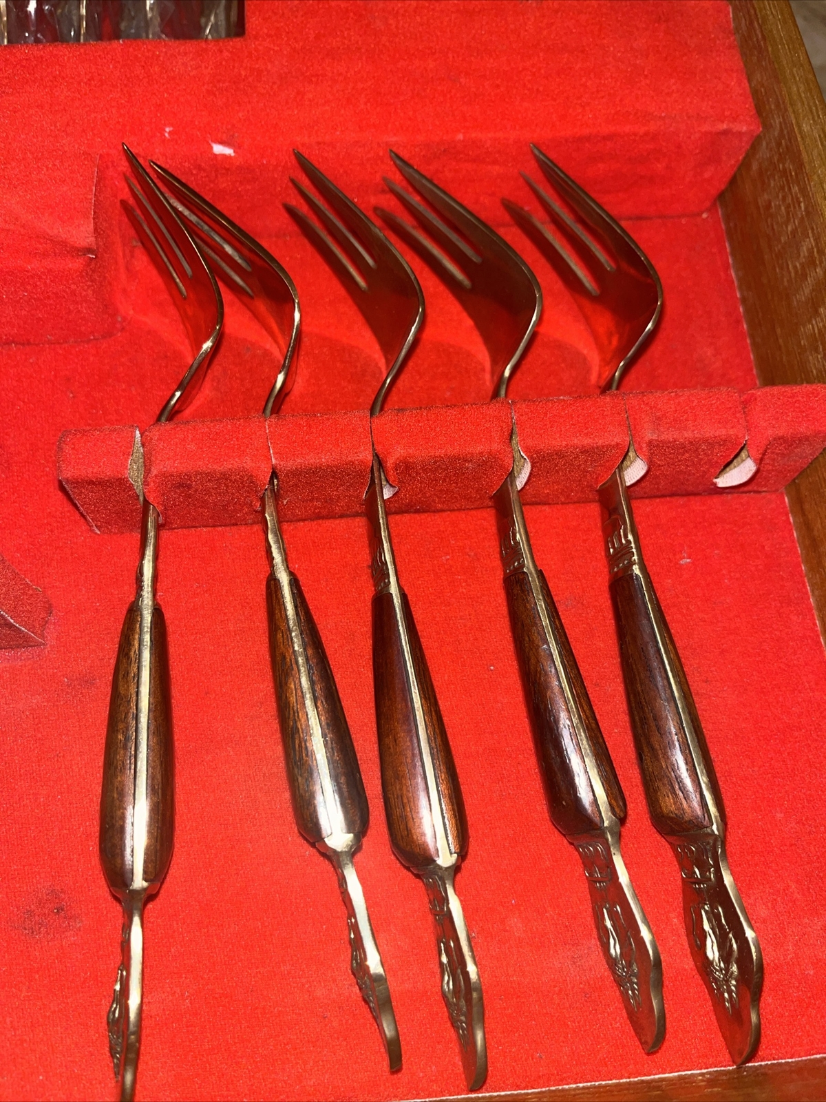 Rare solid Nickel Bronze Thailand (Non Plating) Dinner Set 143 Pieces ...