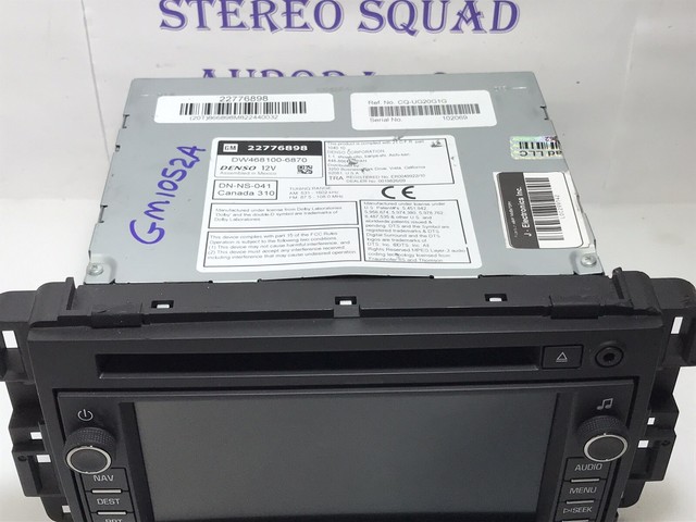 2010-2012 GM Chevrolet Traverse DVD Navigation Radio Receiver OEM ...