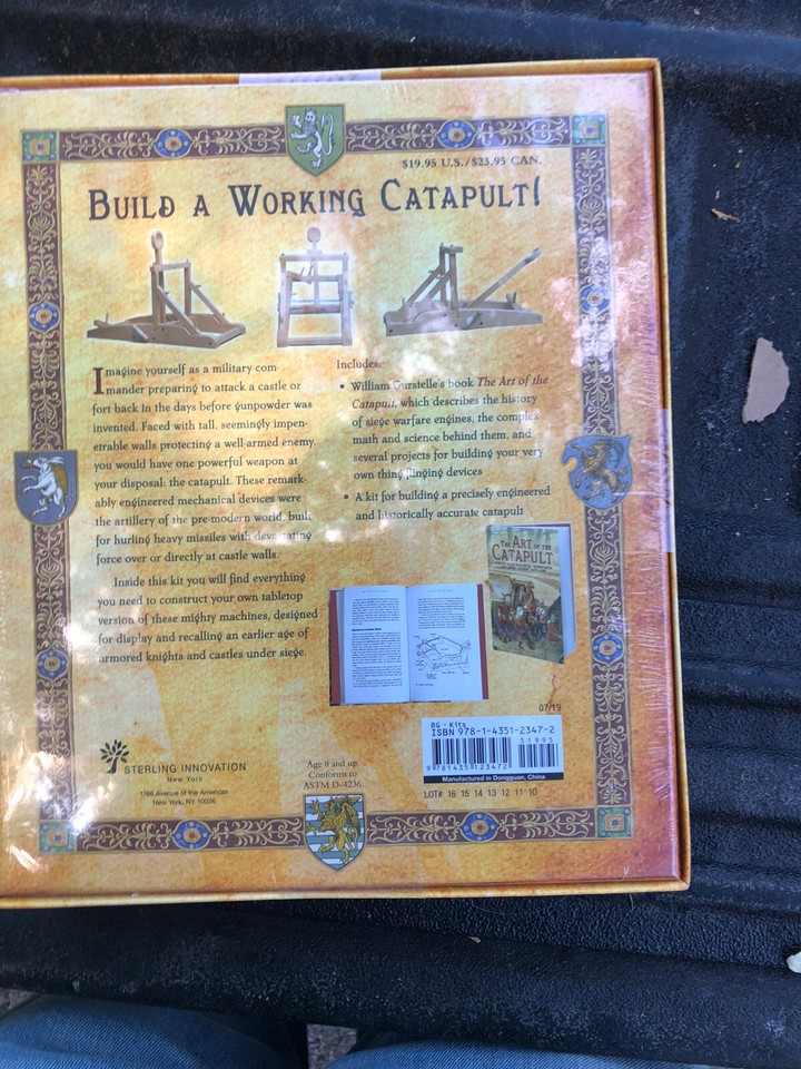 Tabletop Catapult Build Your Own Siege Engine Catapult Kit & Book ...