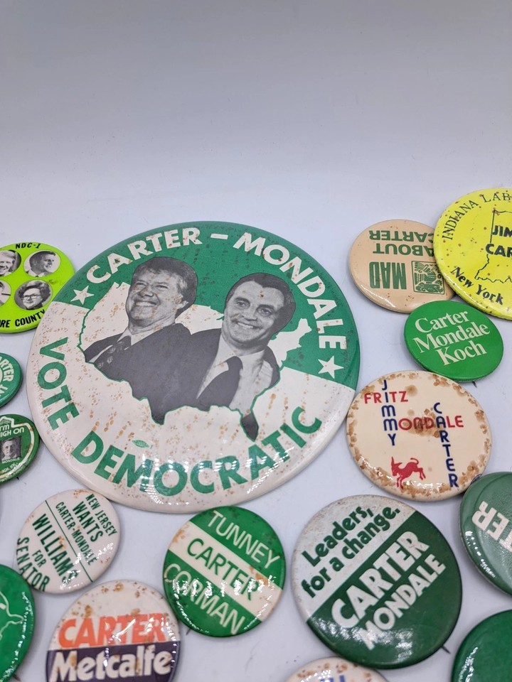 Lot Of 57 Jimmy Carter 70s Vintage Campaign Pins President Election ...