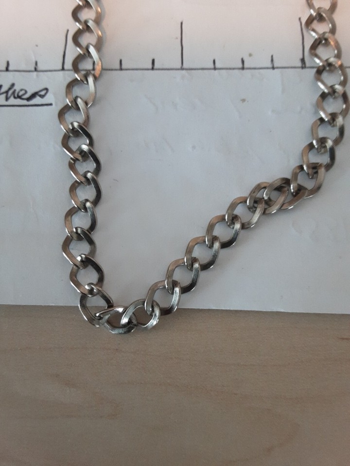 Vintage pocket watch chain 11in.silver tonechain, as pictured | eBay