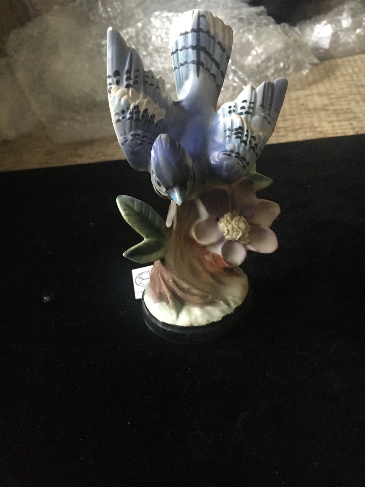 Vintage Ucagco Ceramics Japan Figurines BLUE Jay Bird on Branch Great ...