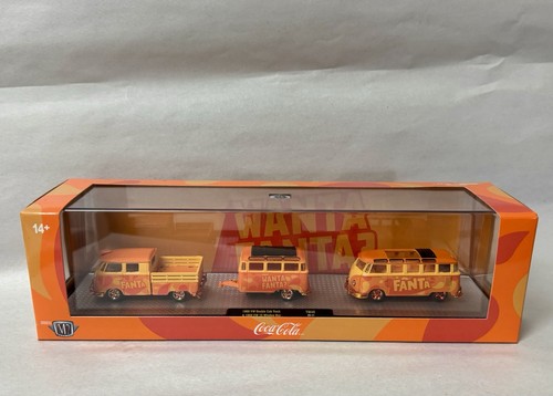 🔥 2025 M2 Machines Auto Haulers Coca Cola Fanta CHASE 1960 VW Double ...