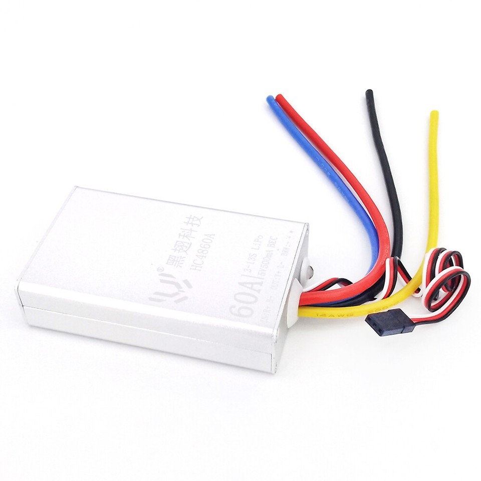 24V 36V 60A Brushed ESC Brush Motor Speed Controller fr RC Car Tank ...