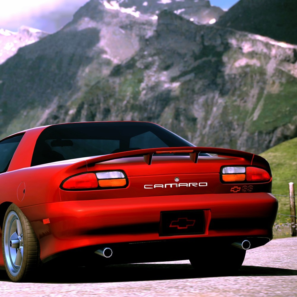 1993-2002 For Chevy CAMARO Rear Bumper Vinyl Letters Chrome Inserts ...