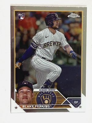 2023 Topps Chrome Update Blake Perkins Rookie Card #USC206 Brewers | eBay