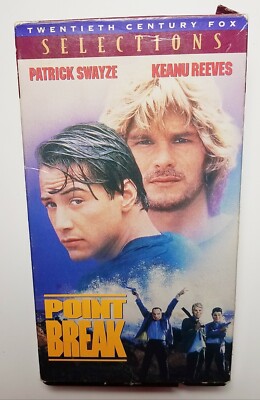 Point Break (VHS Tape, 1991) Film Action Movie Classic Keanu Reeves ...