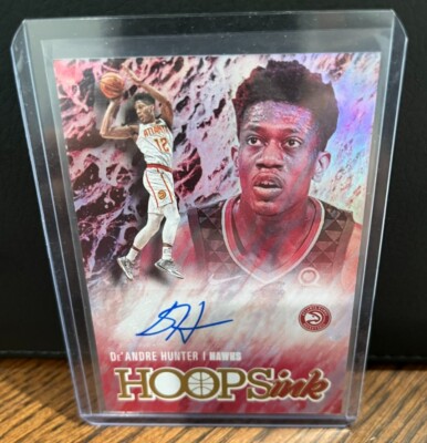 2020/21 NBA Hoops HI-DAH De'Andre Hunter Hoops Ink Auto Hawks | eBay