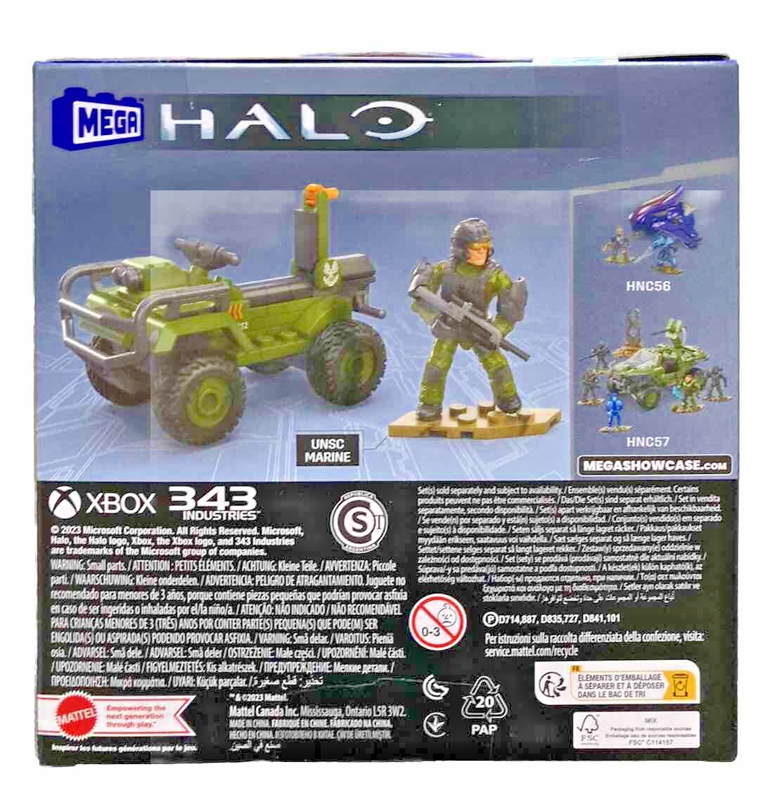 Mega Halo Fleetcom Mongoose Vehicle Building Kit with Micro Action ...
