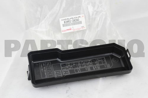 8266226290 Genuine Toyota COVER, RELAY BLOCK, UPPER, NO.1 82662-26290 ...