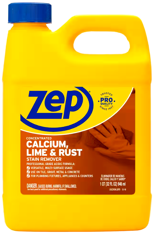Zep Calcium Lime & Rust Stain Remover Concentrate - 32 oz. | eBay