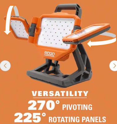 RIDGID R8698B 18V Hybrid Folding Panel Light 648846080109 | eBay