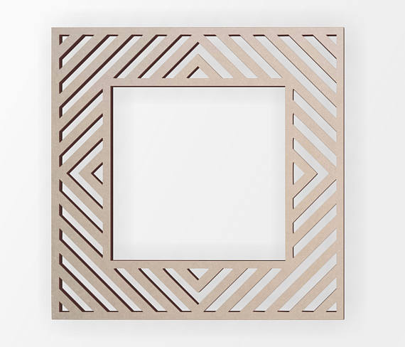 Wooden Patterned Frame - Patterned Frame Wooden Cut Out, Wall Art, Home ...