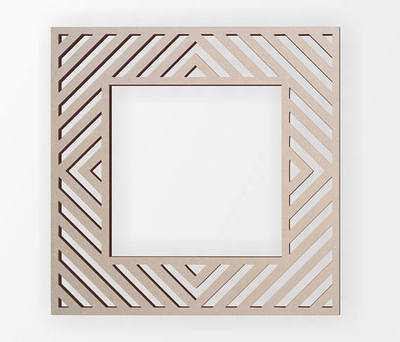 Wooden Patterned Frame - Patterned Frame Wooden Cut Out, Wall Art, Home ...