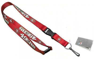 San Francisco 49ers Red NFL Safety Breakaway Keychain Lanyard w ...