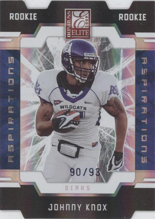 2009 Donruss Elite - Rookies Johnny Knox #151 Aspirations Die-Cut /93 ...