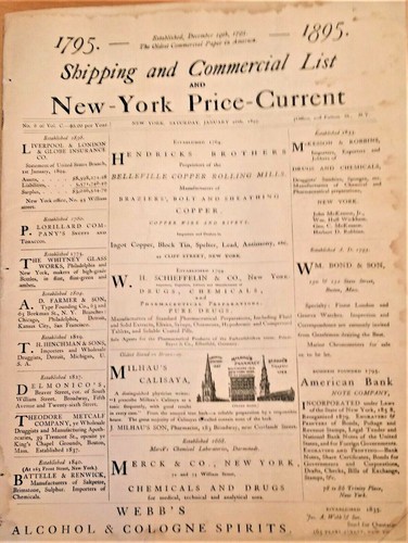 1895-Shipping-Commercial List-New York Price Current-32 Page Original ...