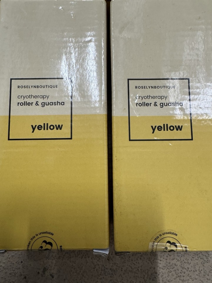 5 Pack NEW IN BOX - RoselynBoutique - Ice Roller & Guasha - Yellow ...