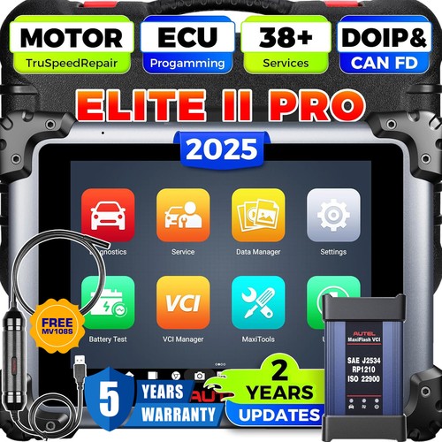 2025 Autel MaxiSys Elite II Pro Scanner, J2534 Programming Coding Tool ...