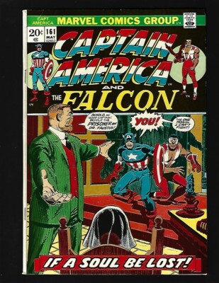 Captain America #161 VF- Buscema Doctor Faustus Falcon Nick Fury Peggy ...