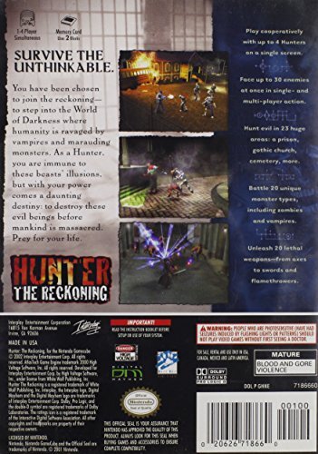 Hunter: The Reckoning [video game] | eBay