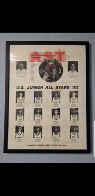 Tim Duncan freshman year collage U.S. All Stars Junior Germany Poster ...