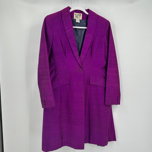 Reed Hill Womens Purple Silk Saddleseat Day Coat Size 12 Equestrian ...