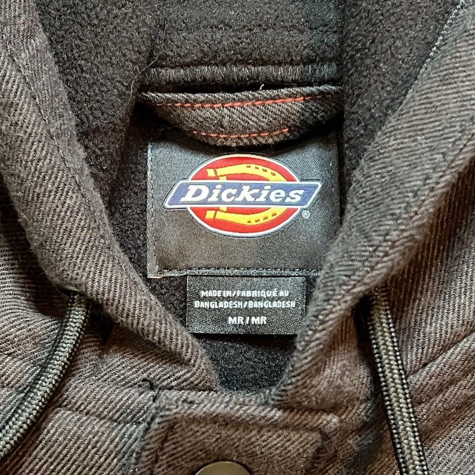Dickies Bonded Shirt Jacket Charcoal Men's NWT Size Medium Heavy Duty Work Coat | eBay