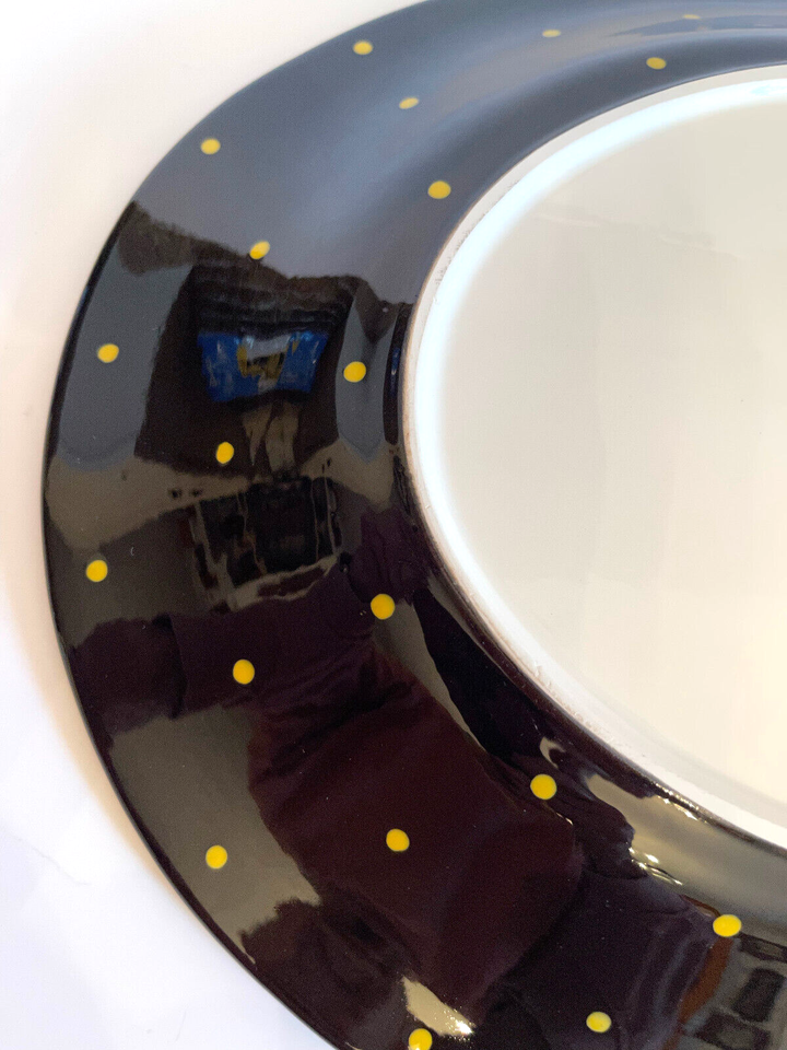 HALLOWEEN GATES WARE HUGE PLATTER PLATE . GHOSTS, "SHOWPIIECE". 14" BY ...