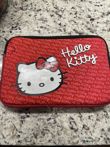 HELLO KITTY Signature RED Laptop Sleeve Case 11.5 X 8 w/ KITTY Zipper ...