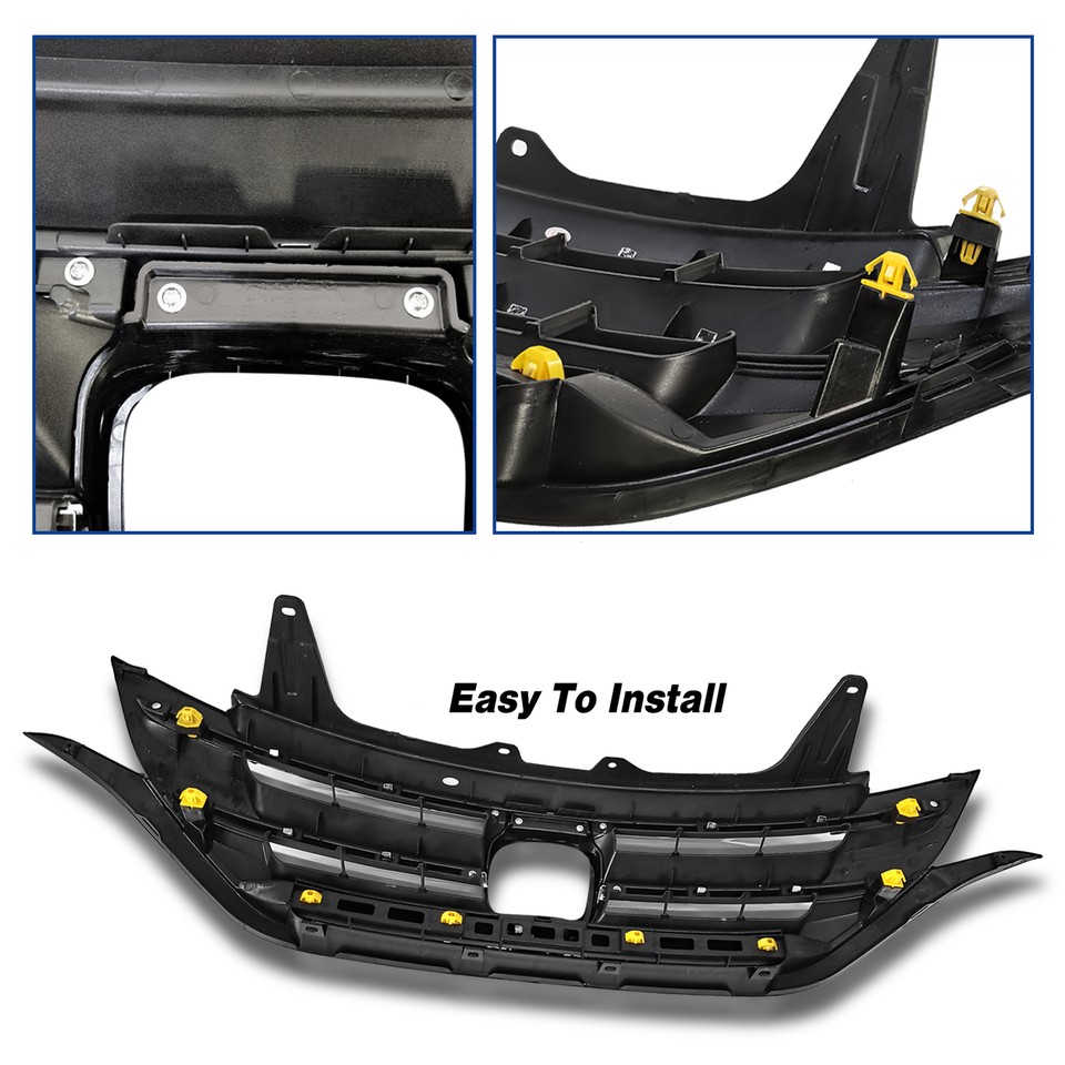 Fits 2012 2013 2014 Honda CRV CR-V Front Bumper Hood Upper Grille w ...