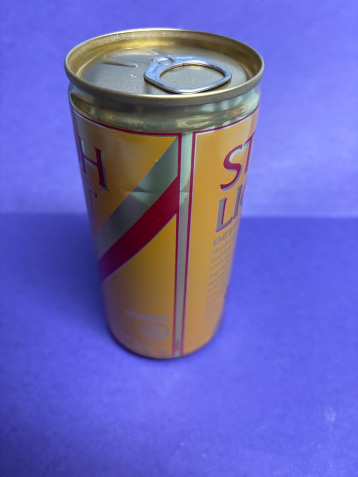 RARE STROH'S STROH LIGHT BREWING BEER TALL PULL TAB CAN DETROIT ...