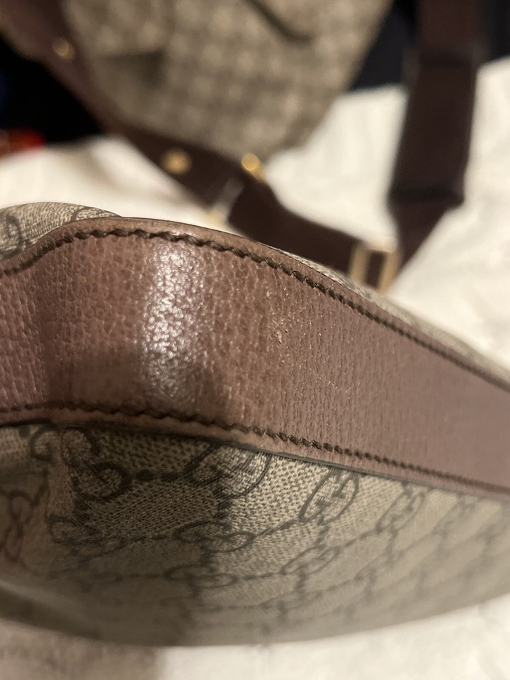 Gucci UFO Courrier Messenger GG Supreme Crossbody Bag Purse | eBay