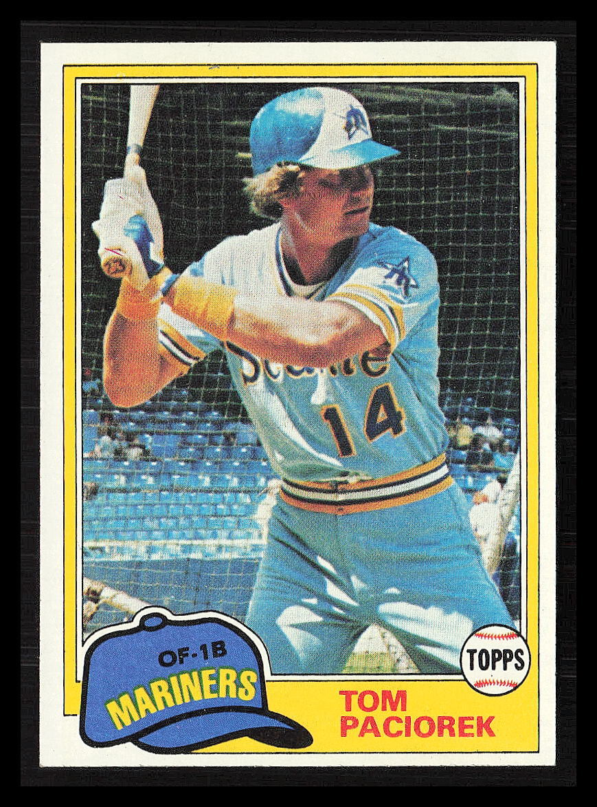 Tom Paciorek 1981 Topps #228 Seattle Mariners | eBay