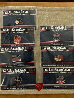 Complete 8 Pin Set 2019 MLB All Star Game Exclusive All star Village ...