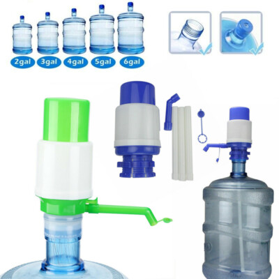 Universal Hand Pump For Water Bottle Jug Manual Drinking Tap Camping W ...