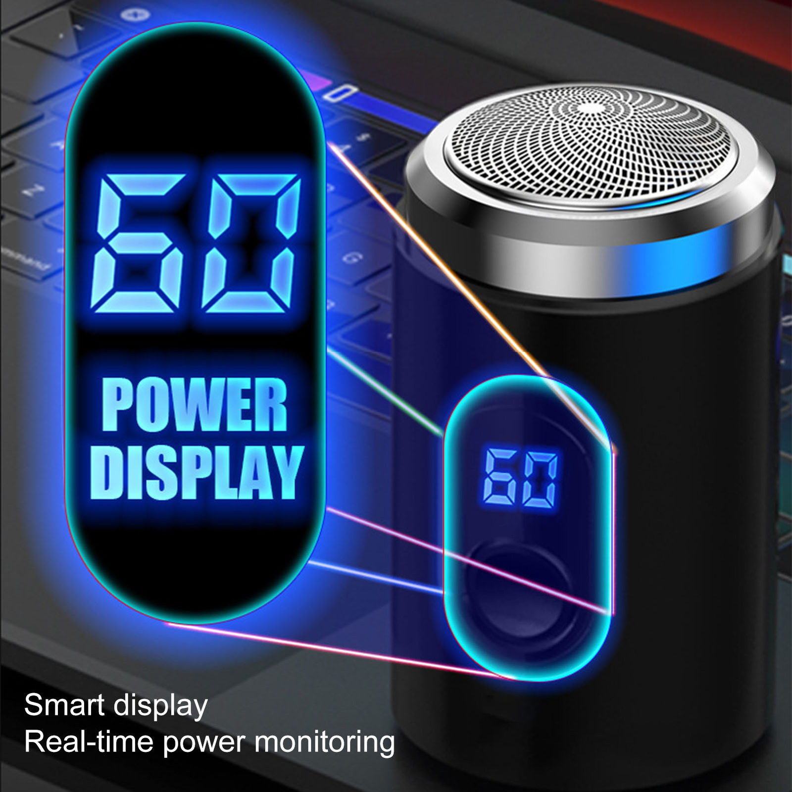 Mini Razor Low Noise Grooming Men Mini Electric Shaver Razor One Key ...