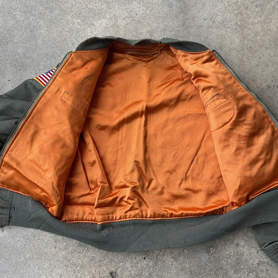 Vtg 70s Vietnam L-2B Flight Jacket Patches Light Zone Geronimos USAF Military SM | eBay