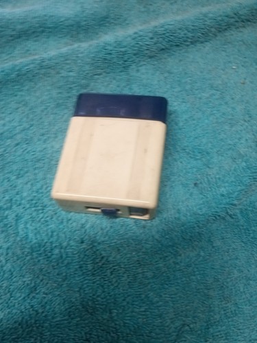 Vintage Blue & Ivory Plastic "Roger Slide" Cigarette Case - 3 x 2 1/4 ...