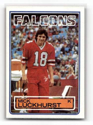 1983 Topps #22 Mick Luckhurst Atlanta Falcons Football Card | eBay