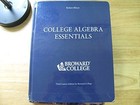 COLLEGE ALGEBRA ESSENTIALS (PEARSON'S, THIRD CUSTOM By Robert Blitzer ...