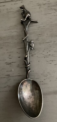 VTG Silver Kangaroo Boomerang & Magpie Souvenir Spoon Australia Travel ...