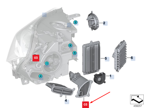 NEW BMW X5 F15 LEFT DIRECTION INDICATOR LED MODULE 63117381453 7381453 ...