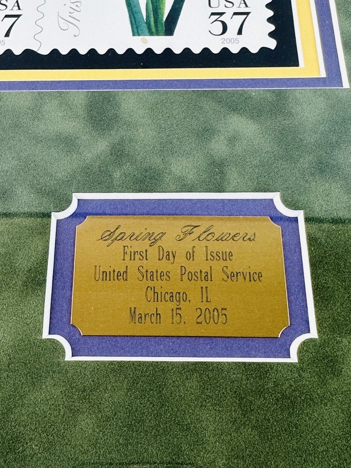 Custom Framed/Matted 2005 USPS “Spring Flowers” First Day Of Issue ...