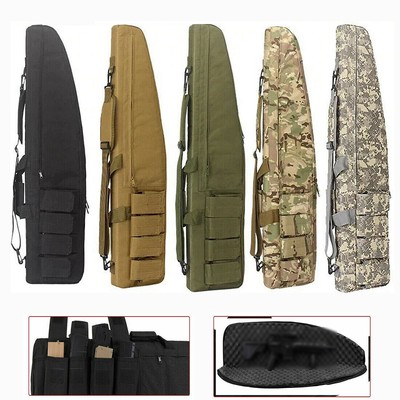 Tactical Molle Rifle Carbine Bag Padded Pistol Storage Case Hunting ...