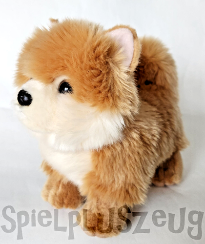 Teddy Hermann Zwergspitz Hund stehend 22 cm Plüsch Kuscheltier | eBay.de