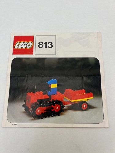 LEGO ® Bauanleitung Legoland 813 Bulldozer Instruction ungelocht 296 ...