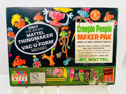 vtg Mattel Thingmaker Creeple People molds box instructions NO COMPLETE ...