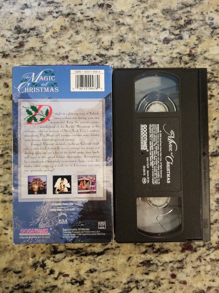 THE MAGIC OF CHRISTMAS YULETIDE SCENES VHS RARE TITLE TESTED FREE SHIP ...